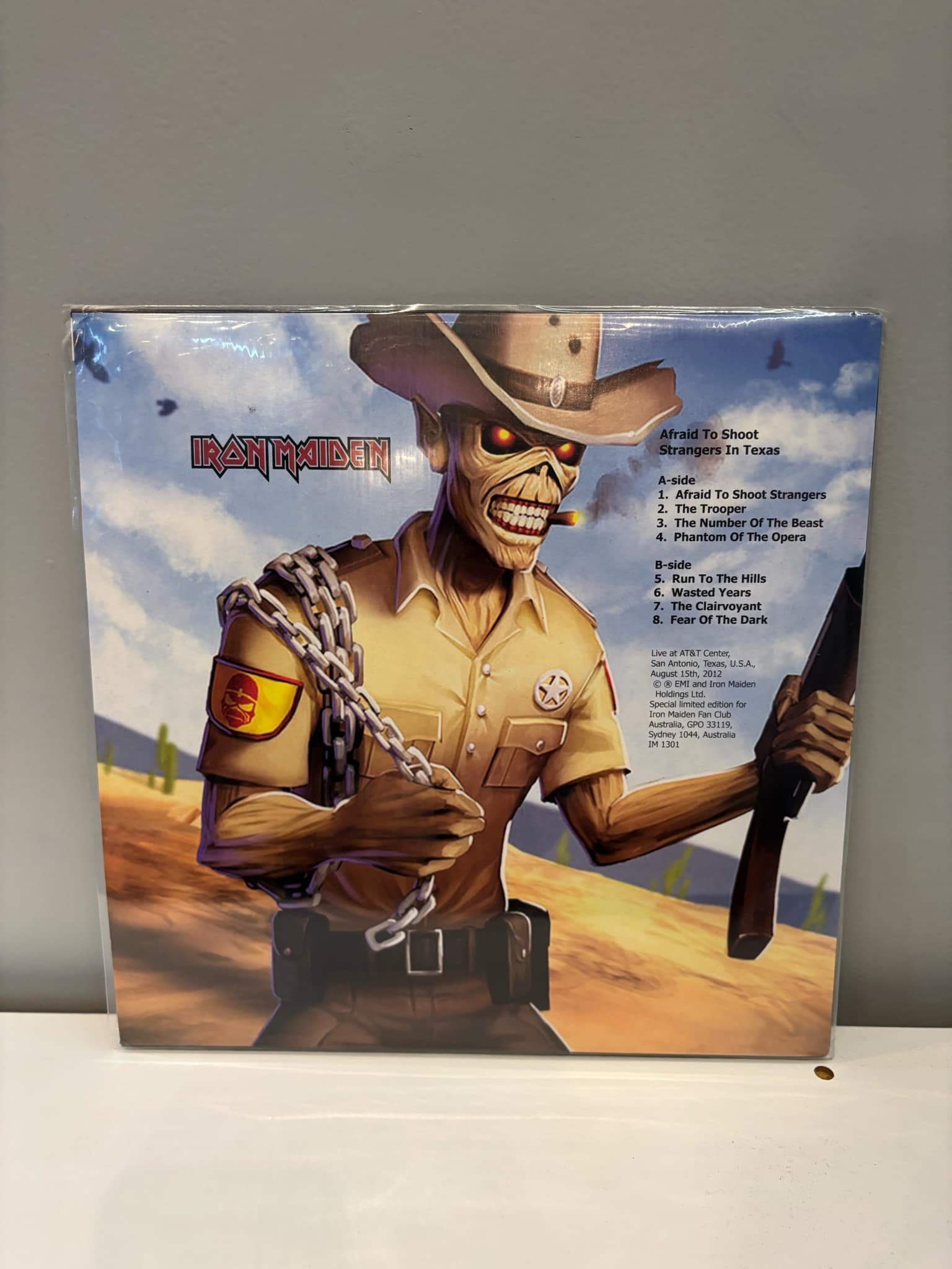 IRON MAIDEN - AFRAID TO SHOOT / STRANGERS IN TEXAS - Lets Rock Store